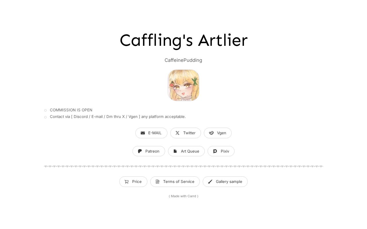 Caffling's Artlier Page